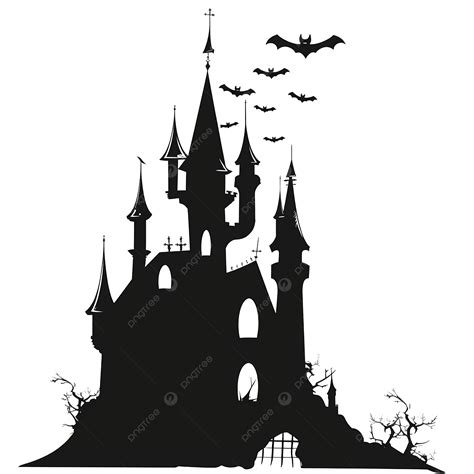 할로윈 성 실루엣 미술 배경 부리 Png 일러스트 및 이미지 에 대한 무료 다운로드 Pngtree