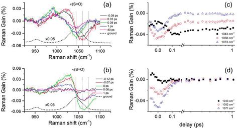 Difference Stimulated Raman Spectra Of ν S O Mode Of Dmso In A