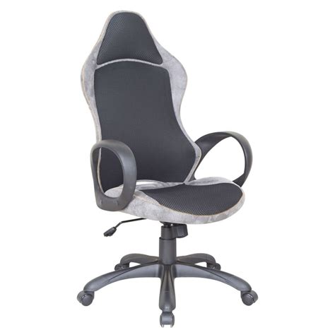 Brassex Inc Executive Adj Office Chair With Gas Lift Grey The Home