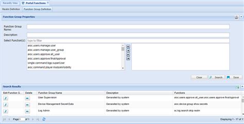 adding function groups kron pam reference guide