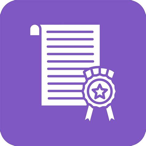 Certificate Glyph Round Corner Background Icon 15922297 Vector Art At Vecteezy