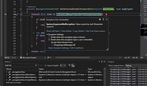 Navigationviewservice Getselecteditem Is Looking On Menuitems But Not On Menuitemssource
