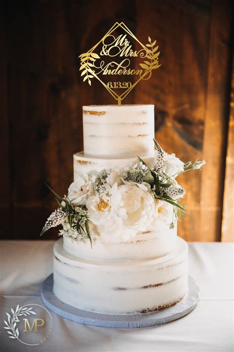 Wedding Cake Topper Mr Mrs Cake Topper Acrylic Cake Topper Wedding Decoration Geometrical