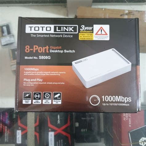Jual Switch Hub 8 Port Gigabit Totolink S808g Shopee Indonesia