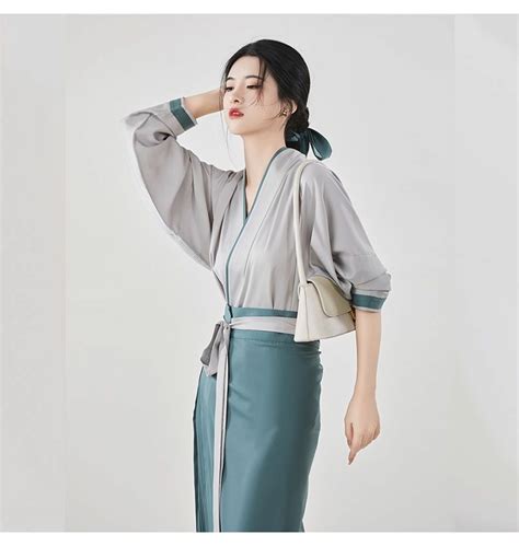 치파오 아오자이 중국 개량 한푸 드레스 고대 스타일 의상 여성 패션 캐주얼 데일리 빈티지 기모노 A74 20 티몬