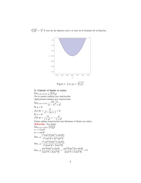 Solution Unidad 4 Funciones Reales De Varias Variables Ejercicios