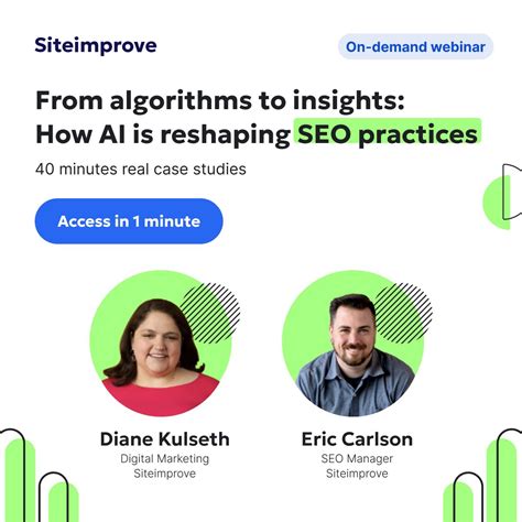 From Algorithms To Insights How Ai Is Reshaping Seo On Demand Webinar Siteimprove