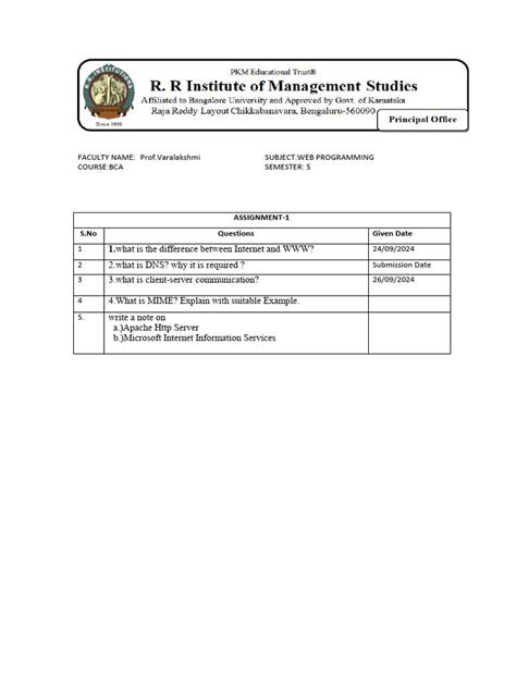 Assignment Web Programming Pdf