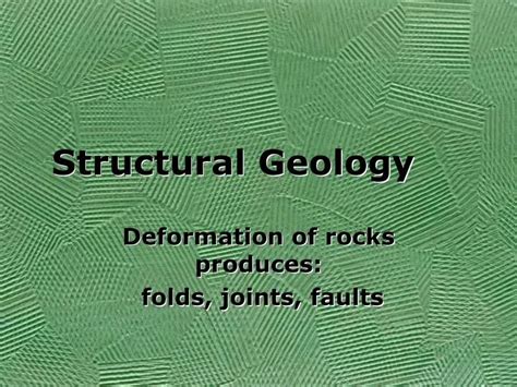 Ppt Structural Geology Powerpoint Presentation Free Download Id