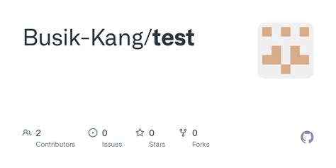 GitHub Busik Kang Test