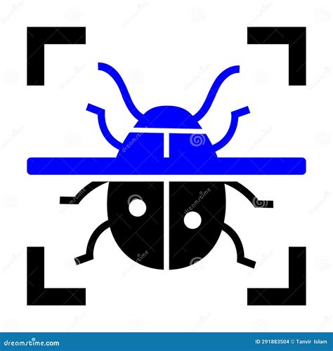 Scan Bug Icon Stock Vector Illustration Of Vector Sign 291883504