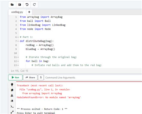 Solved From Arraybag Import ArrayBagfrom Ball Import Chegg