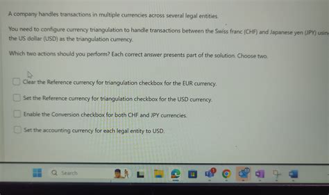 A Company Handles Transactions In Multiple StudyX