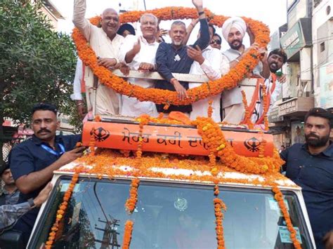 Sangrur Bjp Candidate Arvind Khanna Road Show Live Update Bjp। Aap