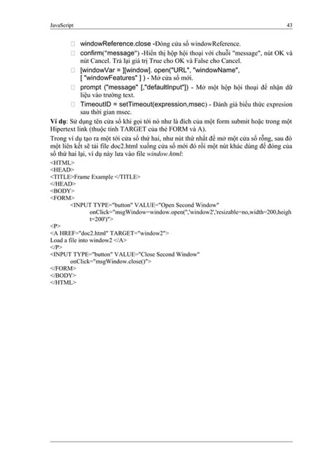 Giao Trinh Java Script Pdf