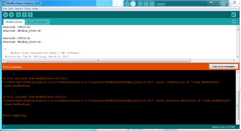 How Fix Class Modbusslave Programming Arduino Forum