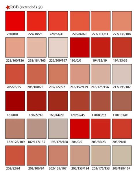 Pin On RGB Printable Color Palette Swatches