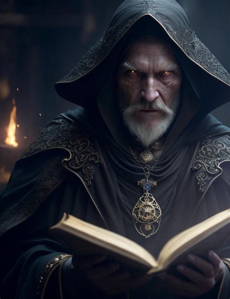 Dark Mage Red Eyes While Reading Magic Book By Tarod7 On Deviantart