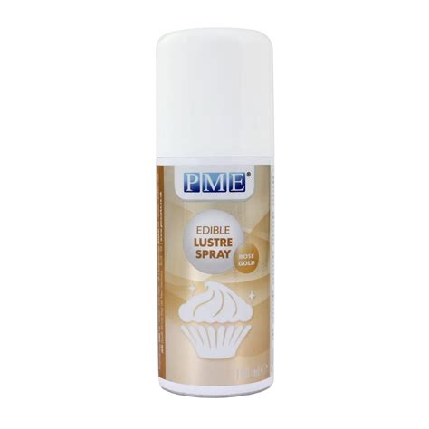 Pme Rose Gold Edible Lustre Spray Icing Colouring 100ml