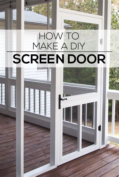 Build Your Own Durable Diy Screen Door Dyi Screen Door Diy Porch