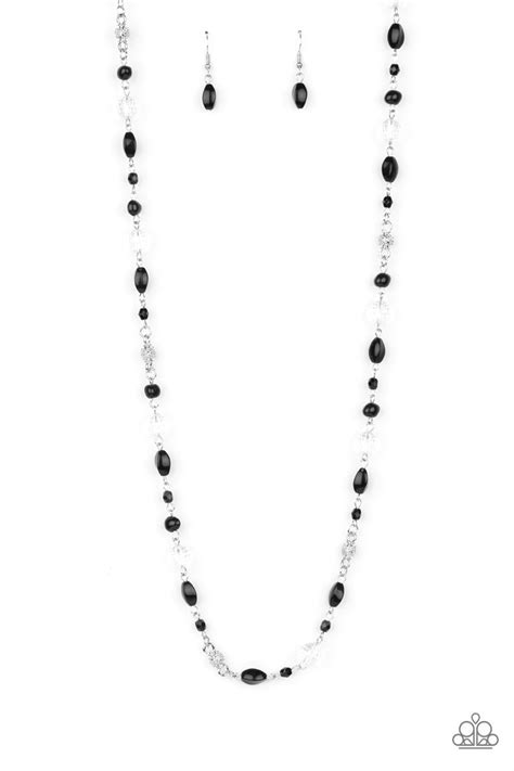 Twinkling Treasures Black Necklace Paparazzi Accessories Bedazzle