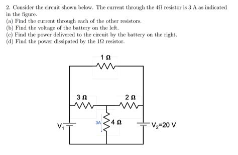 Solved 2 Consider The Circuit Shown Below The Solutioninn