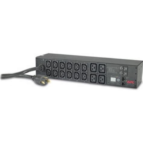 APC AP7811 Metered Rack PDU 208V 30a L6 30p 2U Horizontal Rack Mount 12xc13