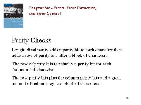 Chapter Six Errors Error Detection And Error Control