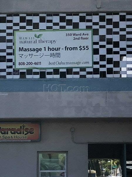 Hawaii Natural Therapy Massage Parlor In Honolulu Hi 808 200