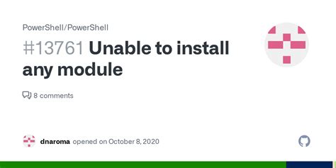 Unable To Install Any Module · Issue 13761 · Powershellpowershell