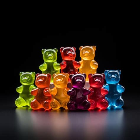 Premium Ai Image Sweet Gummy Bears Candy Photorealistic Square