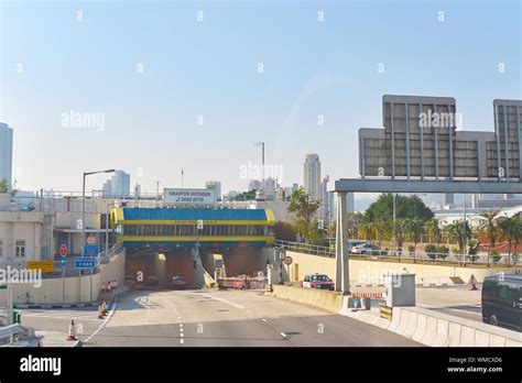 Hong Kong China Circa January 2019 Kai Tak Tunnel Seen From Second
