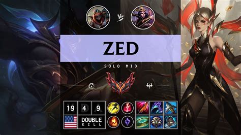 Zed Mid Vs Leblanc Na Grandmaster Patch 1412 Youtube