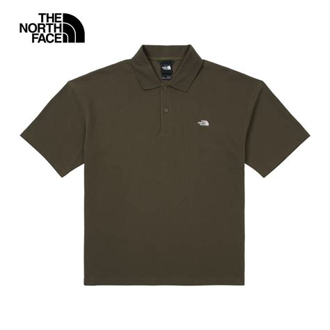 The North Face 北面 Ue男款灰褐色舒適透氣休閒短袖polo衫88qj21l Pchome 24h購物