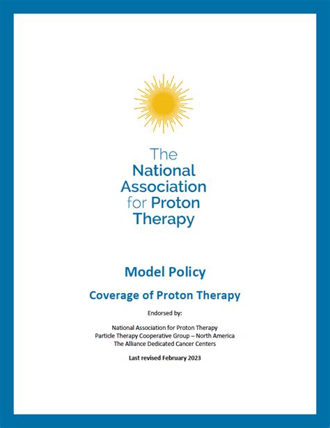 Model Policy Coverage Of Proton Therapy National Association For