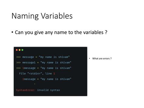 Part 1 Python Tutorial Variables And Data Types In Python Pptx