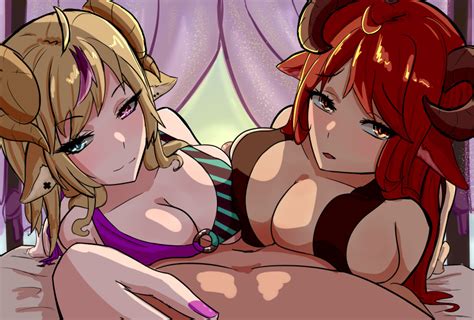 Rule 34 Big Breasts Bikini Chaoshound Double Paizuri Fuuru Horn