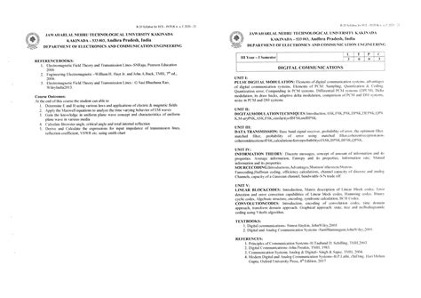 R20 Ece Syllabus Jntuk Kakinada Ucek 2021 22 Ppt