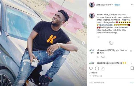 Upcoming Rapper Ziggy Dies After Falling From 4 Storey Building In Lekki