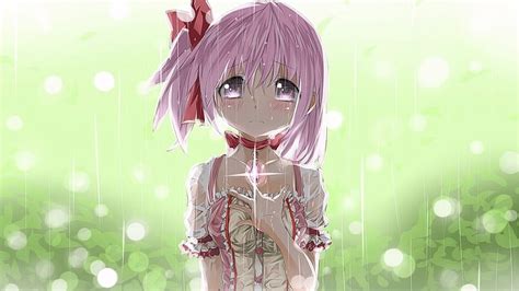 Online Crop Hd Wallpaper Anime Anime Girls Short Hair Pink Hair