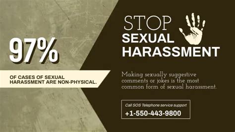Report And Stop Sexual Harassment Facebook Co Template Postermywall