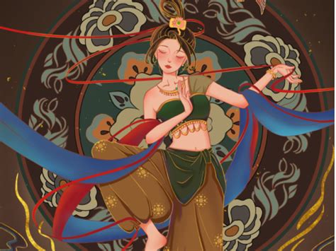 国风插画｜敦煌飞天冷冷cold 站酷zcool