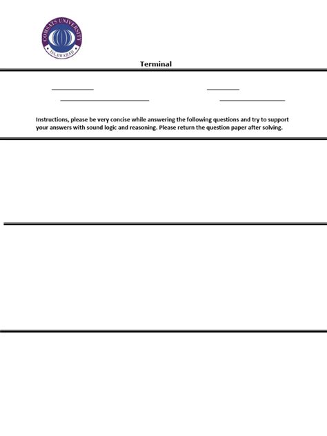 terminal exam format pdf computing business