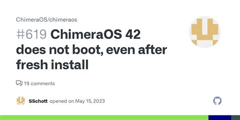 Chimeraos 42 Does Not Boot Even After Fresh Install · Issue 619