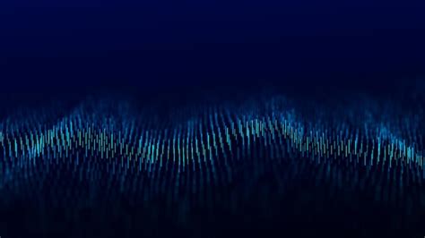 Premium Photo Abstract Technology Wave Of Particles Big Data Visualization Dark Background