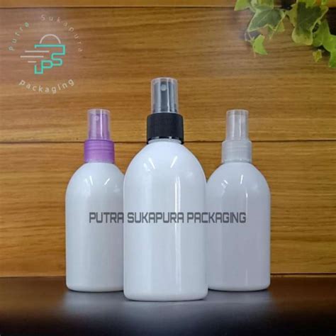 Jual Botol Spray 250ml Oval Putih Pet Botol Plastik Tutup Spray Varian Hitam Di Seller PUTRA