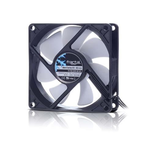 Fractal Design Silent Series R3 Lådfläkt Chassi Fläkt 80 Mm