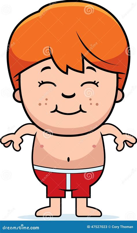 Junge Im Badeanzug Vektor Abbildung Illustration Von Sommer