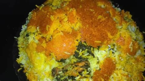 طرز تهيه اسفناج پلو خوشمزه و مقوی با مرغ با طعم زعفران