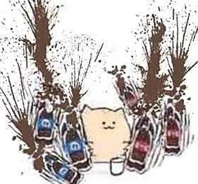 饮料喷洒表情包 每天摇一摇，饮料喷射表情包斗图表情 发表情